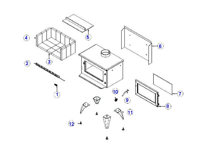 Barbeques Galore | Maxiheat Manor 1000 Freestanding Wood Heater ...