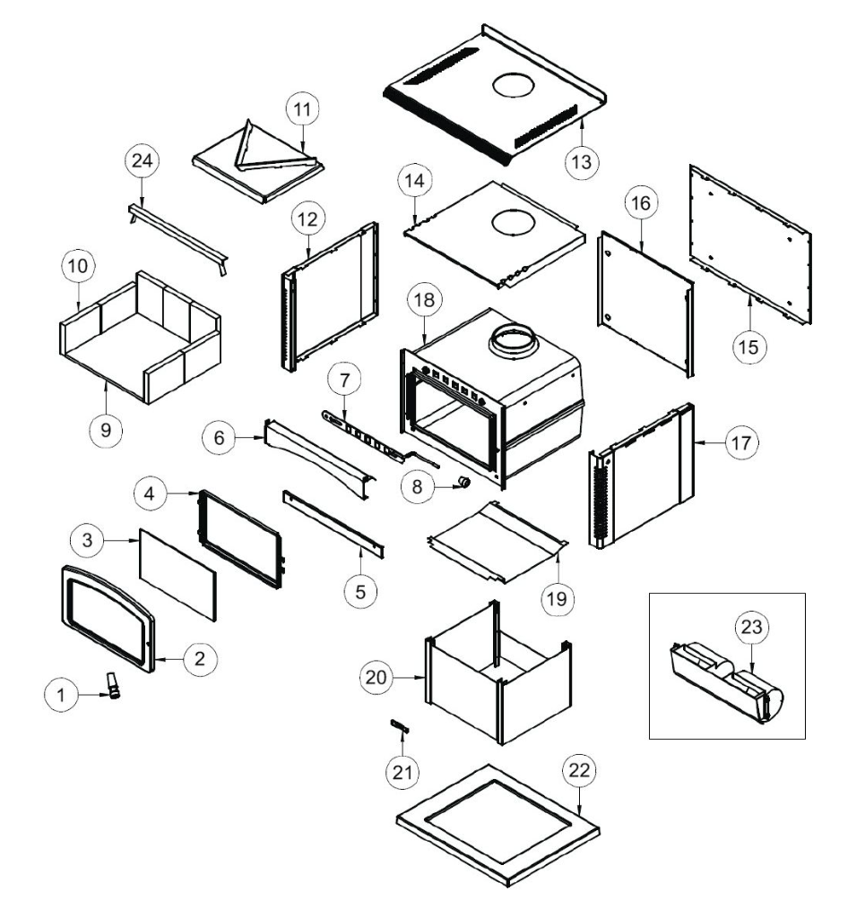 Barbeques Galore | Norseman Legend Freestanding Wood Heater - GHLE09K ...