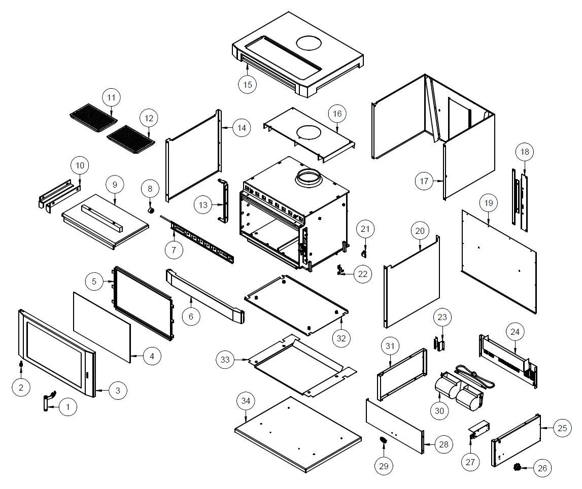 Barbeques Galore | Saxon Mahogany Freestanding Wood Heater (SXMH17K)