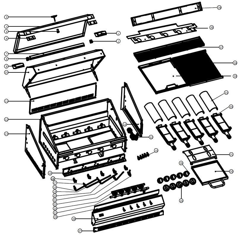 Barbeques Galore | Ziegler & Brown Turbo Elite 5 Burner BBQ (ZGTE5L)