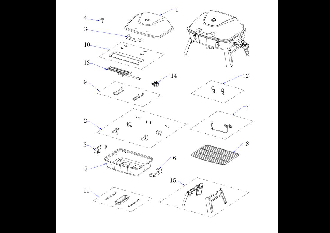 Barbeques Galore | Cook On Portable Gas BBQ Spare Parts - COGP (2014)