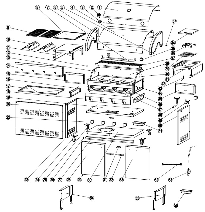 Barbeques Galore | Beefmaster Premium Q-Series 4 Burner Head Spare ...